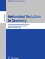A Deductive Database Approach to Automated Geometry Theorem Proving and Discovering | Journal of ...