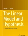 Linear Model Theory: Exercises and Solutions | SpringerLink