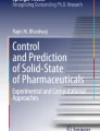 Solid Form Screenings in Pharmaceutical Development: a Perspective on ...