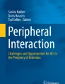 Peripheral interaction: characteristics and considerations | Personal ...