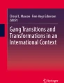 Gangs and Adolescent Mental Health: a Narrative Review | Journal of ...