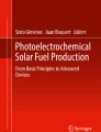Photoelectrochemical Hydrogen Production | SpringerLink