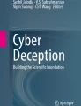 Cyber Deception: Techniques, Strategies, and Human Aspects | SpringerLink