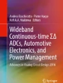 Continuous-Time Sigma-Delta Modulation for A/D Conversion in Radio Receivers | Springer Nature ...