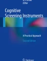 6-CIT: Six-Item Cognitive Impairment Test | SpringerLink