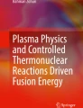 Basics of Plasma Physics | SpringerLink