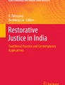 Restorative Practice: Background and Framework | SpringerLink