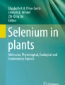 Selenium in Plants | SpringerLink