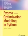 Pyomo — Optimization Modeling in Python | Springer Nature Link ...