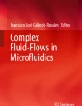 Basic Principles of Microfluidics | SpringerLink