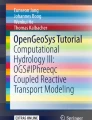 Reactive Transport Modeling with a Coupled OpenFOAM®-PHREEQC Platform ...