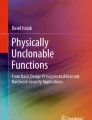 Physically Unclonable Functions: Constructions, Properties and ...