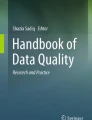 Data and Information Quality: Dimensions, Principles and Techniques ...