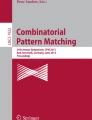 A Simple Fast Hybrid Pattern-Matching Algorithm | SpringerLink