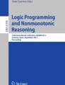 Answer Set Programming | SpringerLink