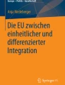 Entwicklungsphasen der europäischen Integration | SpringerLink