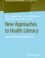Health Literacy in the Australian Context | SpringerLink