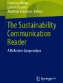 Sustainability Communication: Interdisciplinary Perspectives and ...