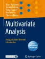 Multivariate Analysis: An Application-Oriented Introduction | Springer ...
