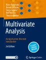 Multivariate Analysis: An Application-Oriented Introduction | Springer ...