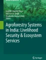 Traditional Agroforestry Systems | SpringerLink