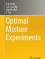 Introduction to Mixture Designs | SpringerLink