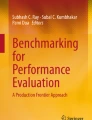 Benchmarking with DEA, SFA, and R | SpringerLink