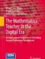 Primary school teachers’ use of digital technology in mathematics: the ...