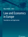 Encyclopedia of Law and Economics | SpringerLink