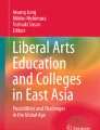 The Liberal Arts Traditions in Higher Education: The East and the West ...