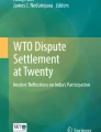 WTO, State and Legal Capacity Building | SpringerLink