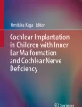 Cochlear Aperture Abnormalities | SpringerLink