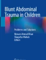 Imaging and clinical features of intra-abdominal injuries in children ...