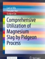 Magnesium Smelting via the Pidgeon Process | SpringerLink