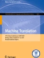 An Investigation on Statistical Machine Translation with Neural ...