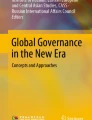 Global Economic Governance and International Economic Organizations ...