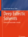 Deep Eutectic Solvents: A Sustainable Approach to Modern Chemistry ...