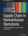 The implications of complexity for humanitarian logistics: a complex ...