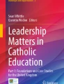 Formation for Leadership in Catholic Schools | Springer Nature Link