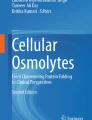 Osmolyte System and Its Biological Significance | SpringerLink