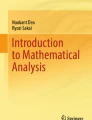 Real Mathematical Analysis | Springer Nature Link (formerly SpringerLink)